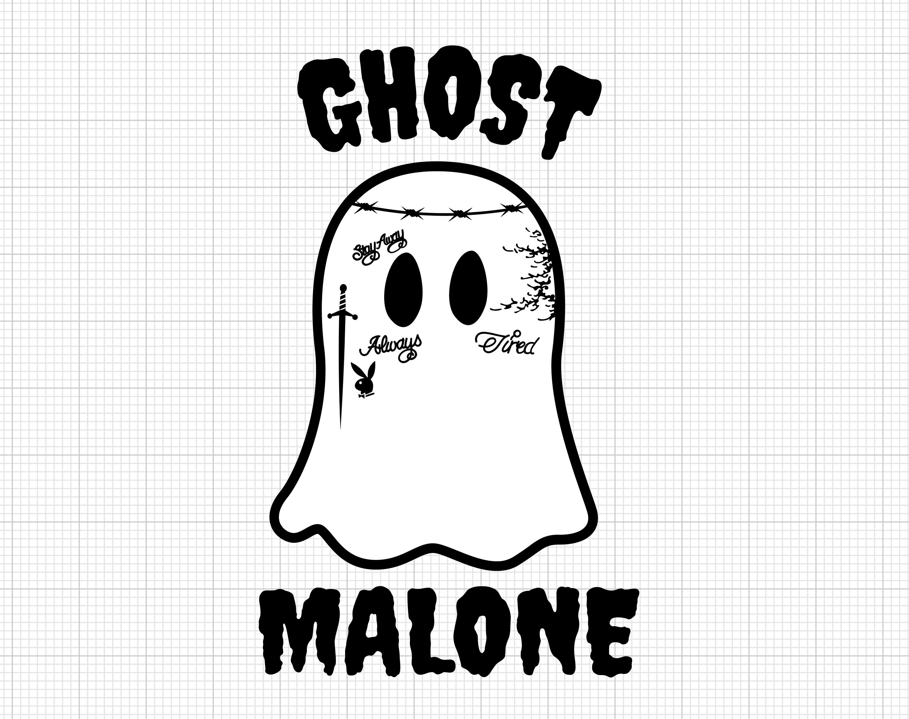 Ghost Malone Svg Ghost Malone Png Ghsot Malone Digital - Etsy
