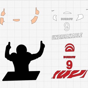 Bengals Joe Burrow Svg Cut File - Etsy
