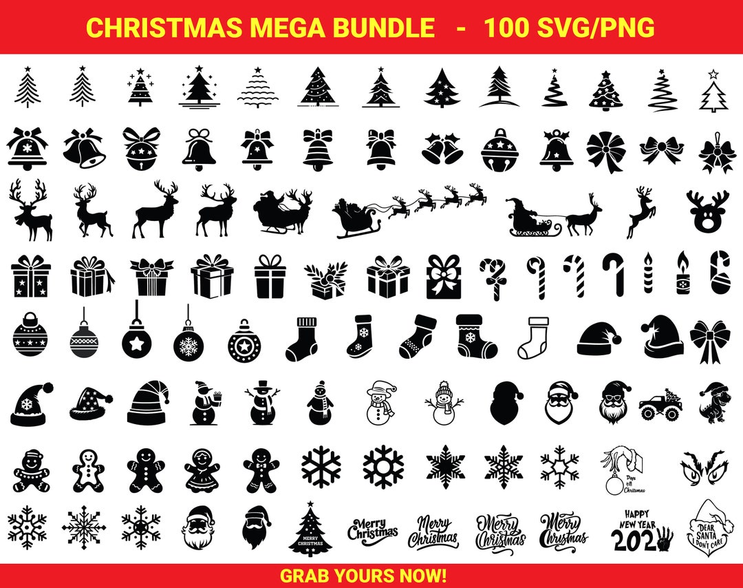 Christmas SVG Bundle, Christmas Clipart, Christmas Svg Files for Cricut ...