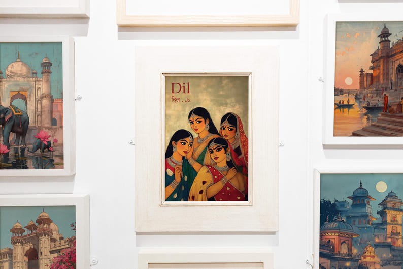 Desi Indian Women Art Print: Quirky Retro Ladies (digital Download) - Etsy