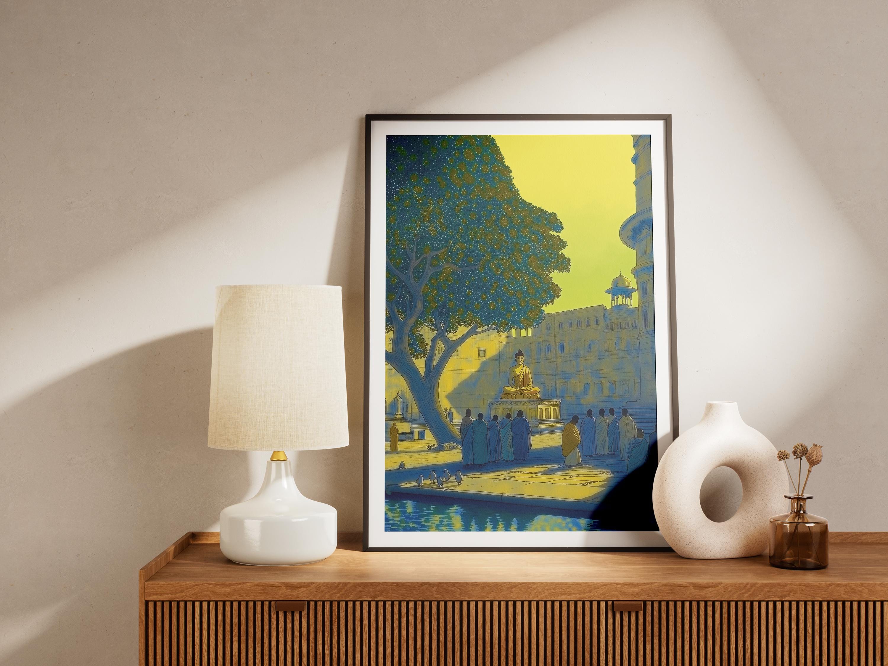 Buddha Preaching | Meditation, Bodhi Tree Vintage Wall Decor Poster ...