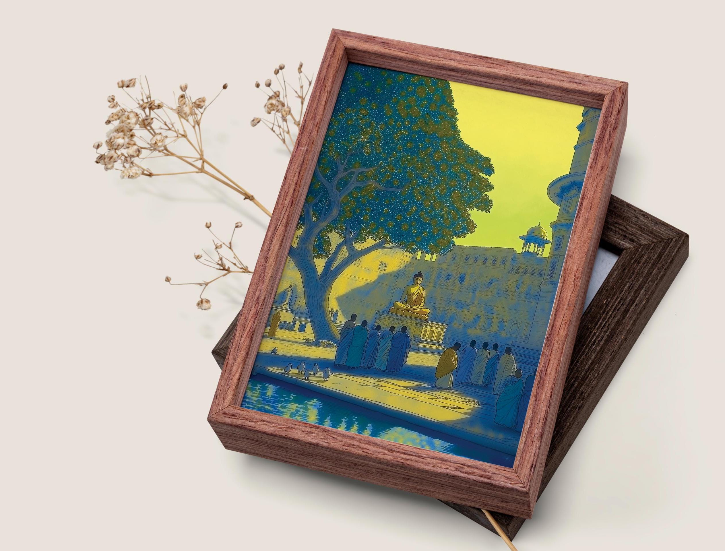 Buddha Preaching | Meditation, Bodhi Tree Vintage Wall Decor Poster ...