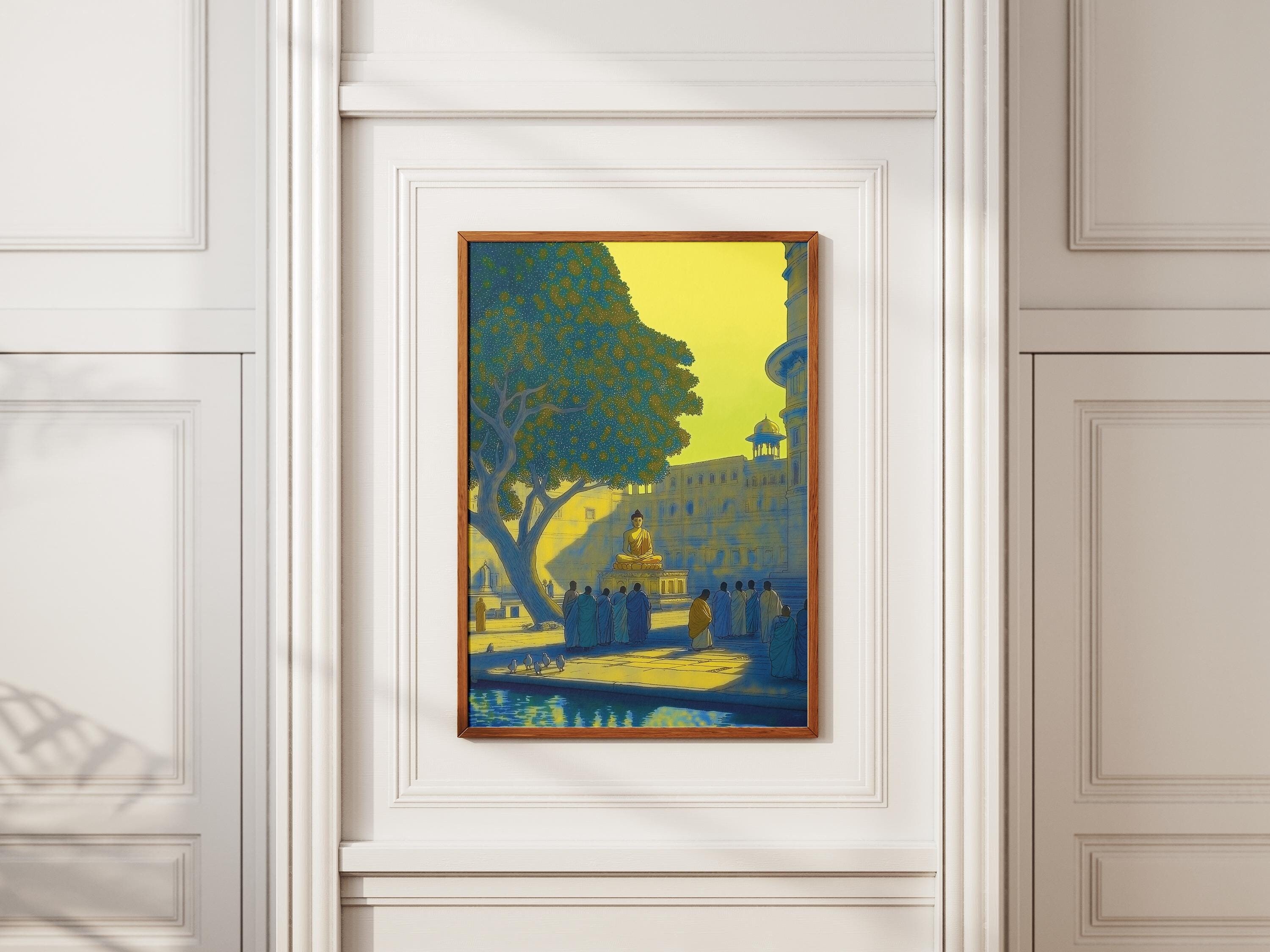 Buddha Preaching | Meditation, Bodhi Tree Vintage Wall Decor Poster ...