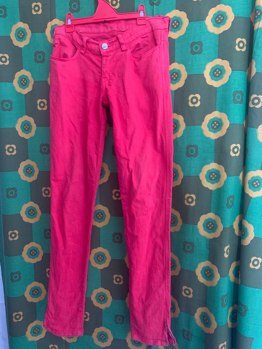 Original Tsubi Stove Pipe Skinny Red Denim Jeans Made in Australia - Etsy