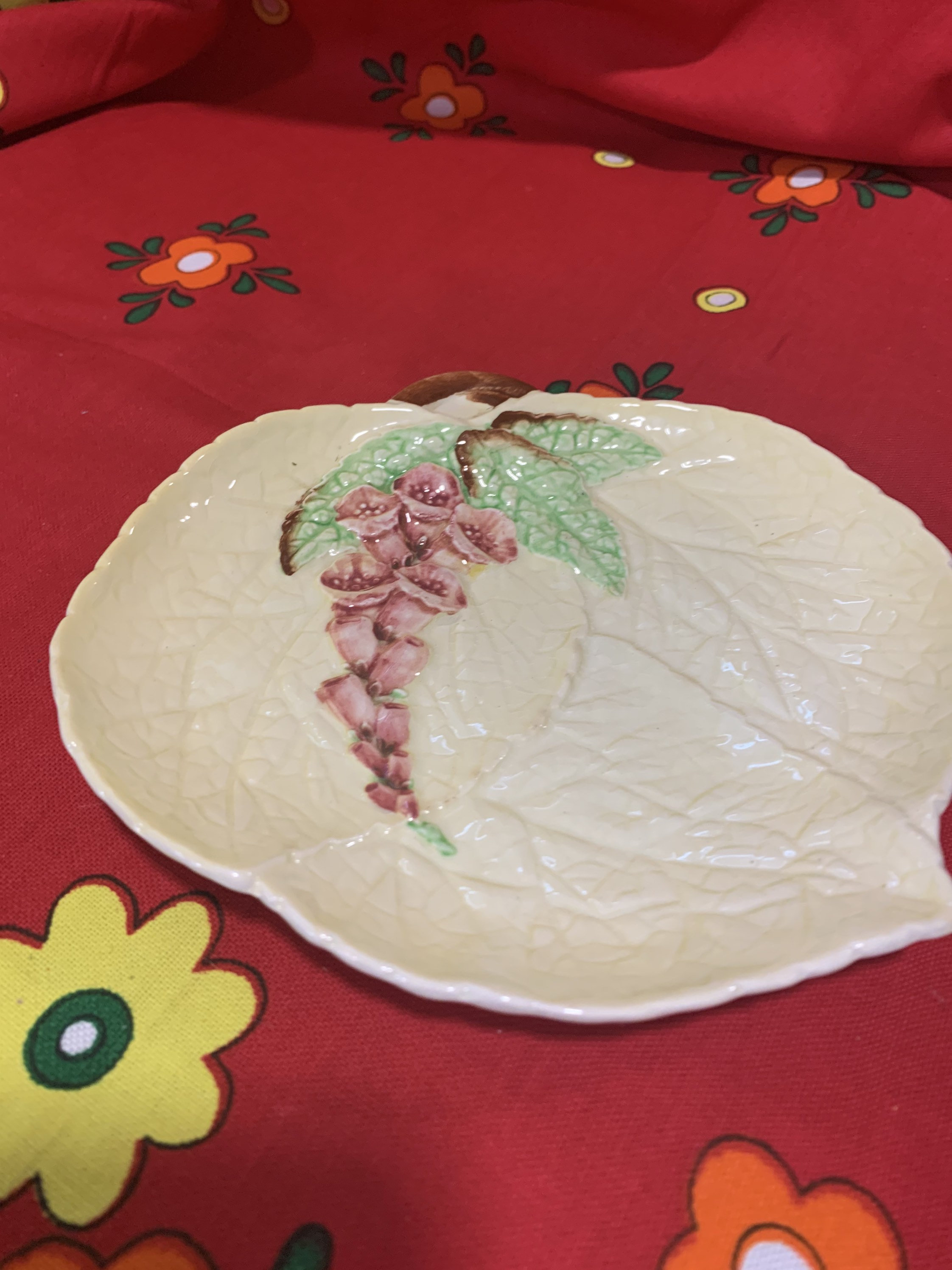 Carlton Ware Fine Bone China Plate With Foxgloves - Etsy