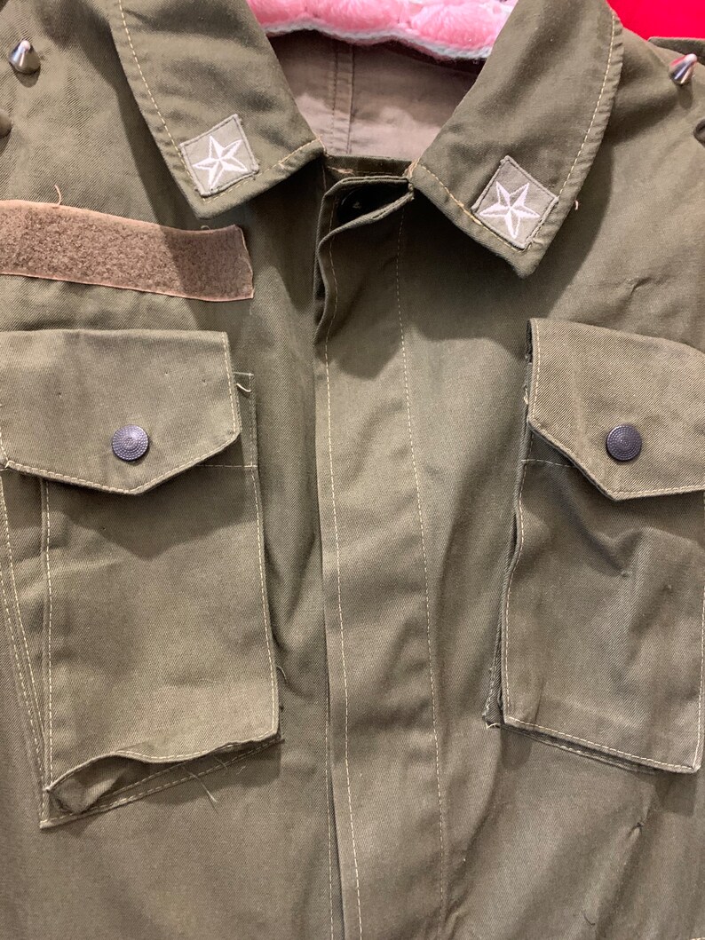 Upcycled Army Surplus Jacket With Studs - Etsy