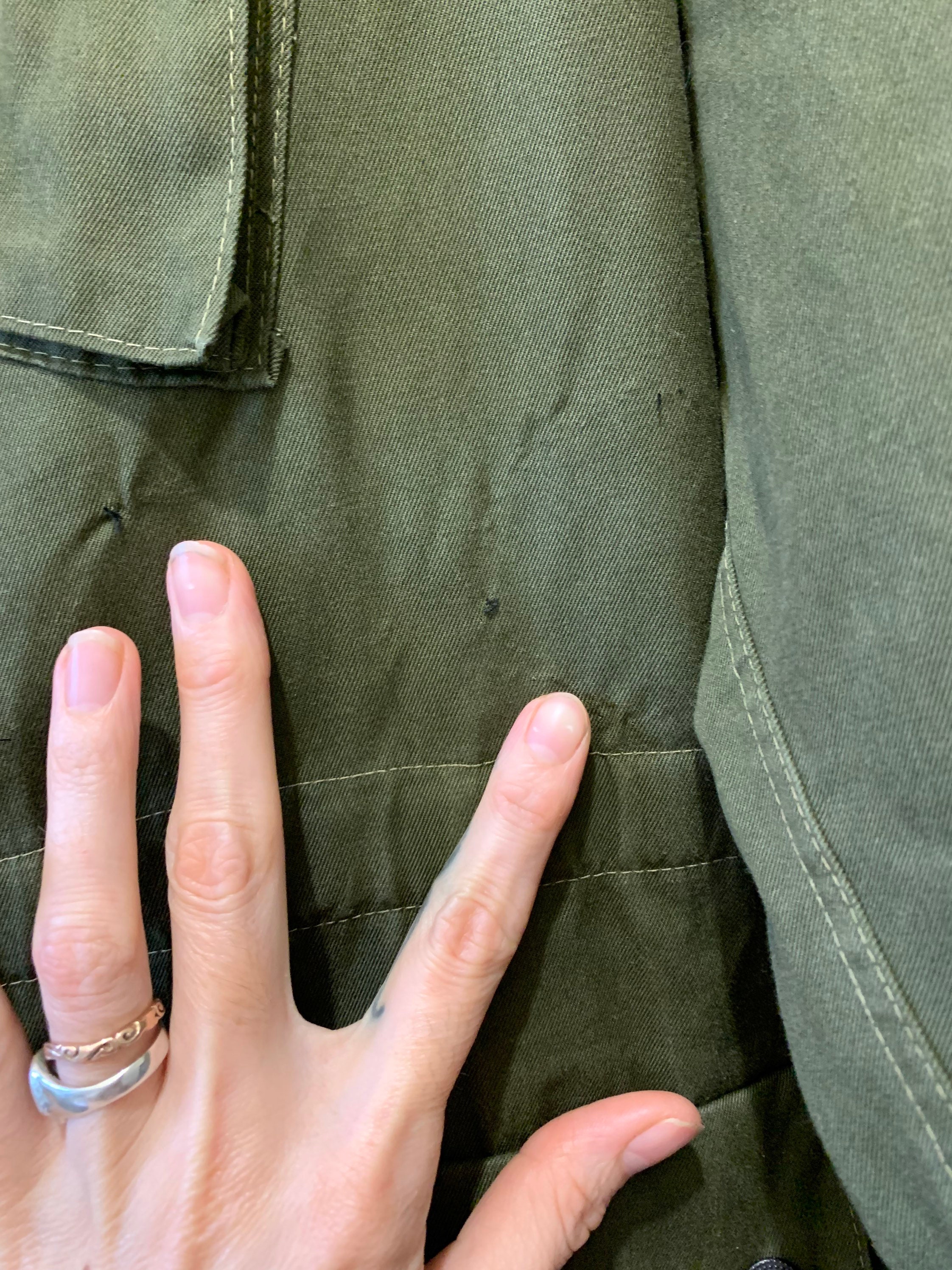 Upcycled Army Surplus Jacket With Studs - Etsy