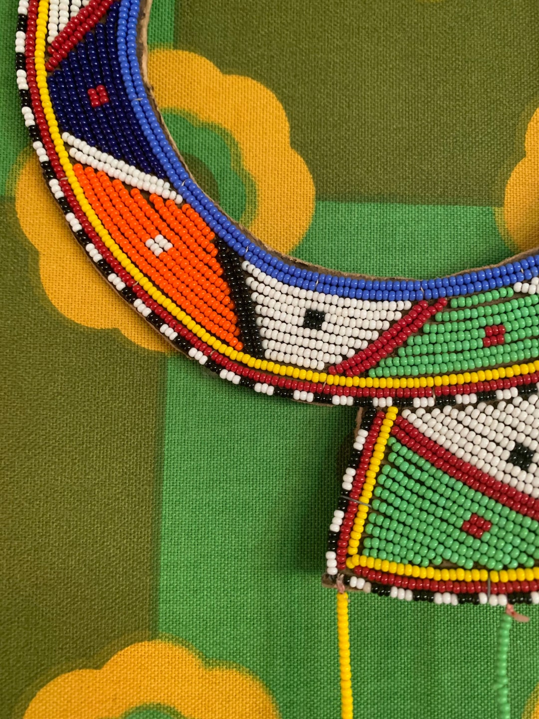 Hand Beaded Maasai Neckpiece From Kenya - Etsy