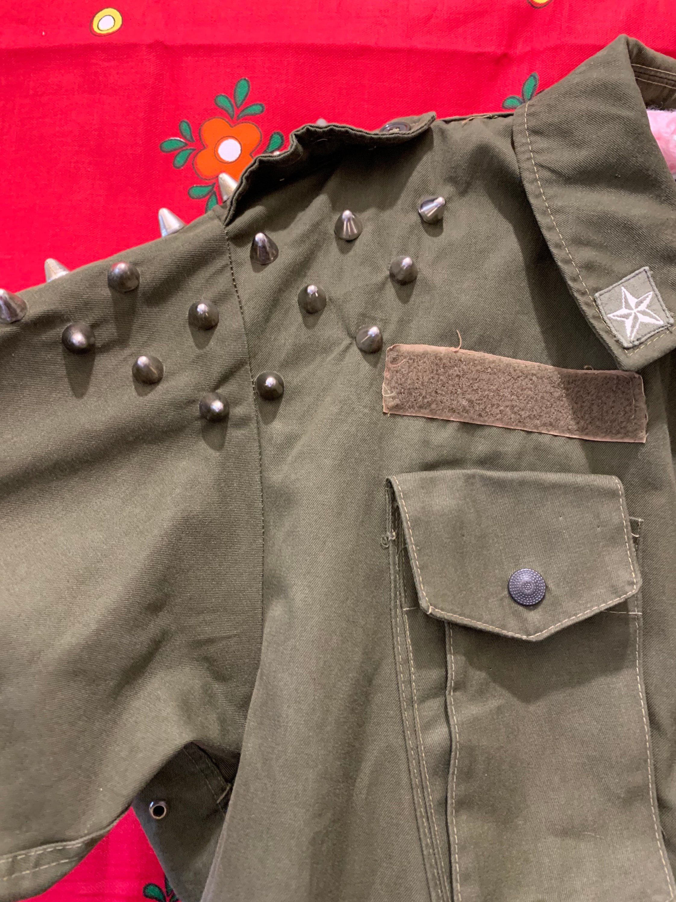 Upcycled Army Surplus Jacket With Studs - Etsy