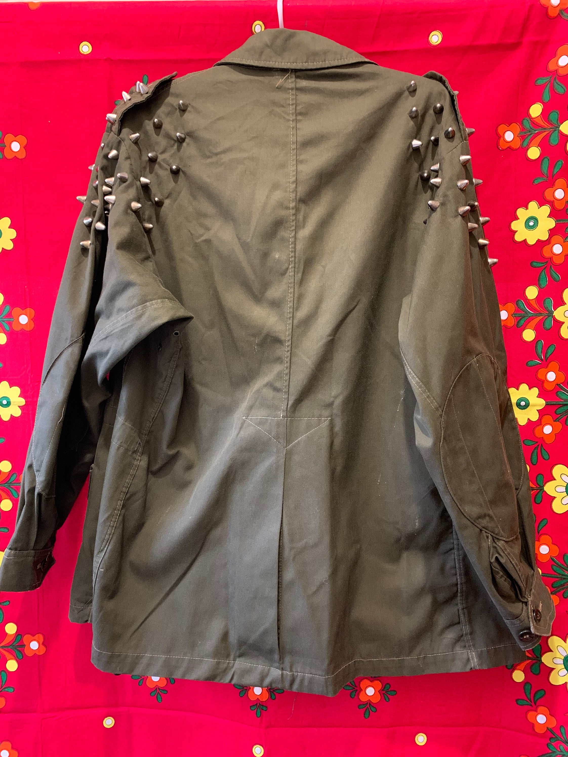 Upcycled Army Surplus Jacket With Studs - Etsy