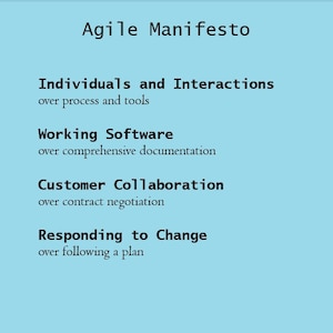 Scrum Agile Manifesto Printable PDF | Etsy