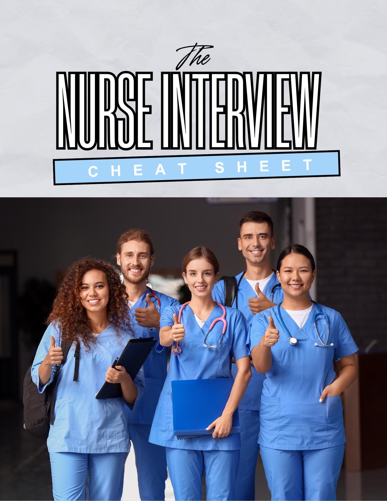 Nurse Interview Cheat Sheet, Nursing Interview Guide, Interviewing Tips ...