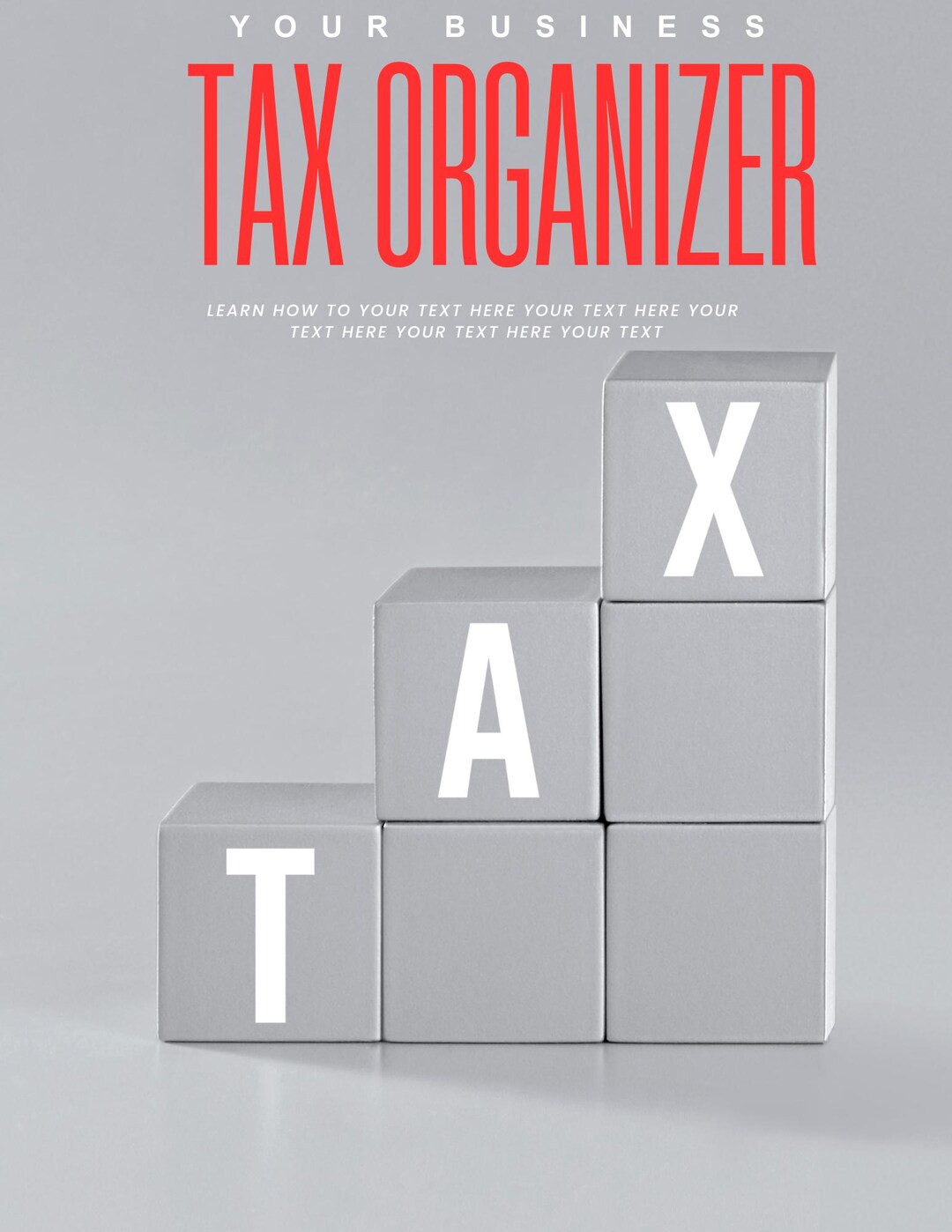 Tax Organizer: Printable Document Filing System (canva Template) - Etsy