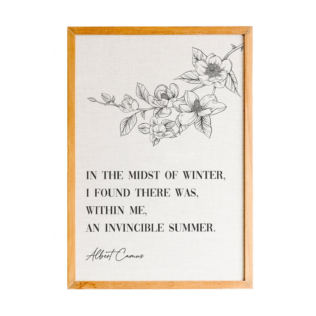 Albert Camus, in the Midst of Winter.. Invincible Summer, the Stranger ...