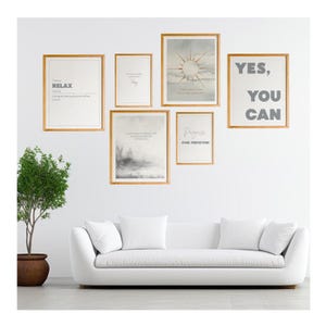 Office Wall Art, Motivational Poster, Set of 6 Prints, Teamwork Quote ...