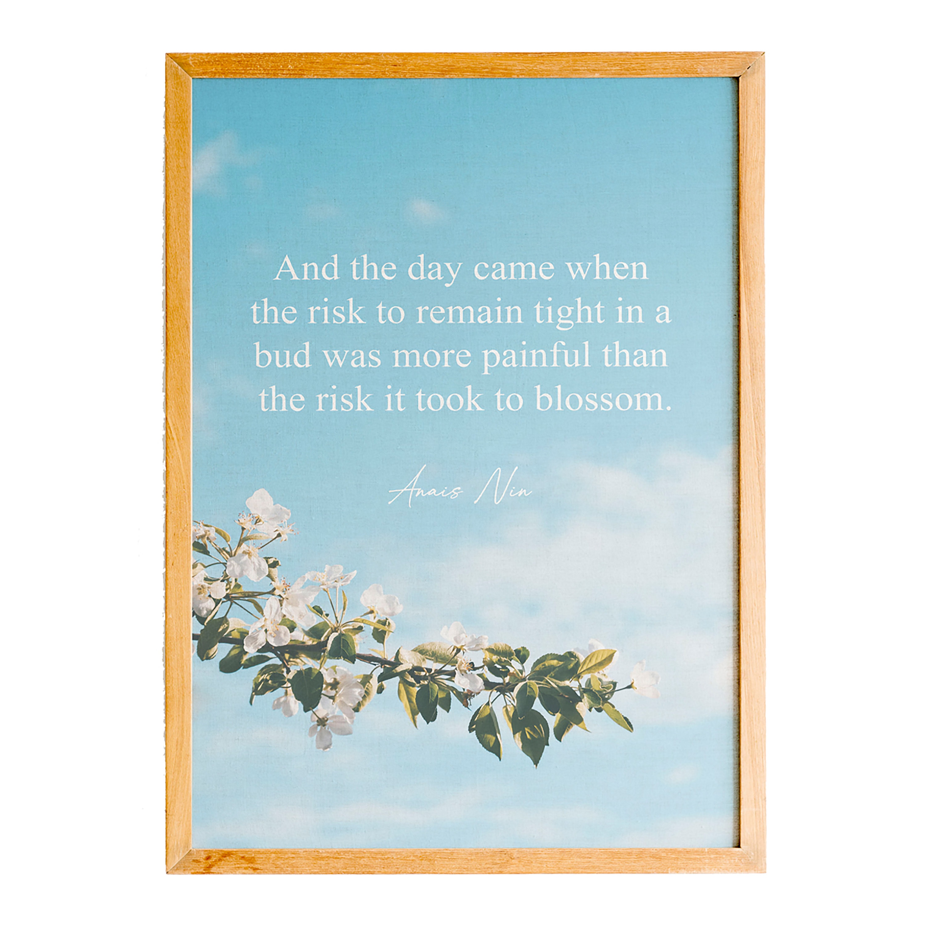 Anais Nin Quote Print, and the Day Came When the Risk to Remain Tight ...