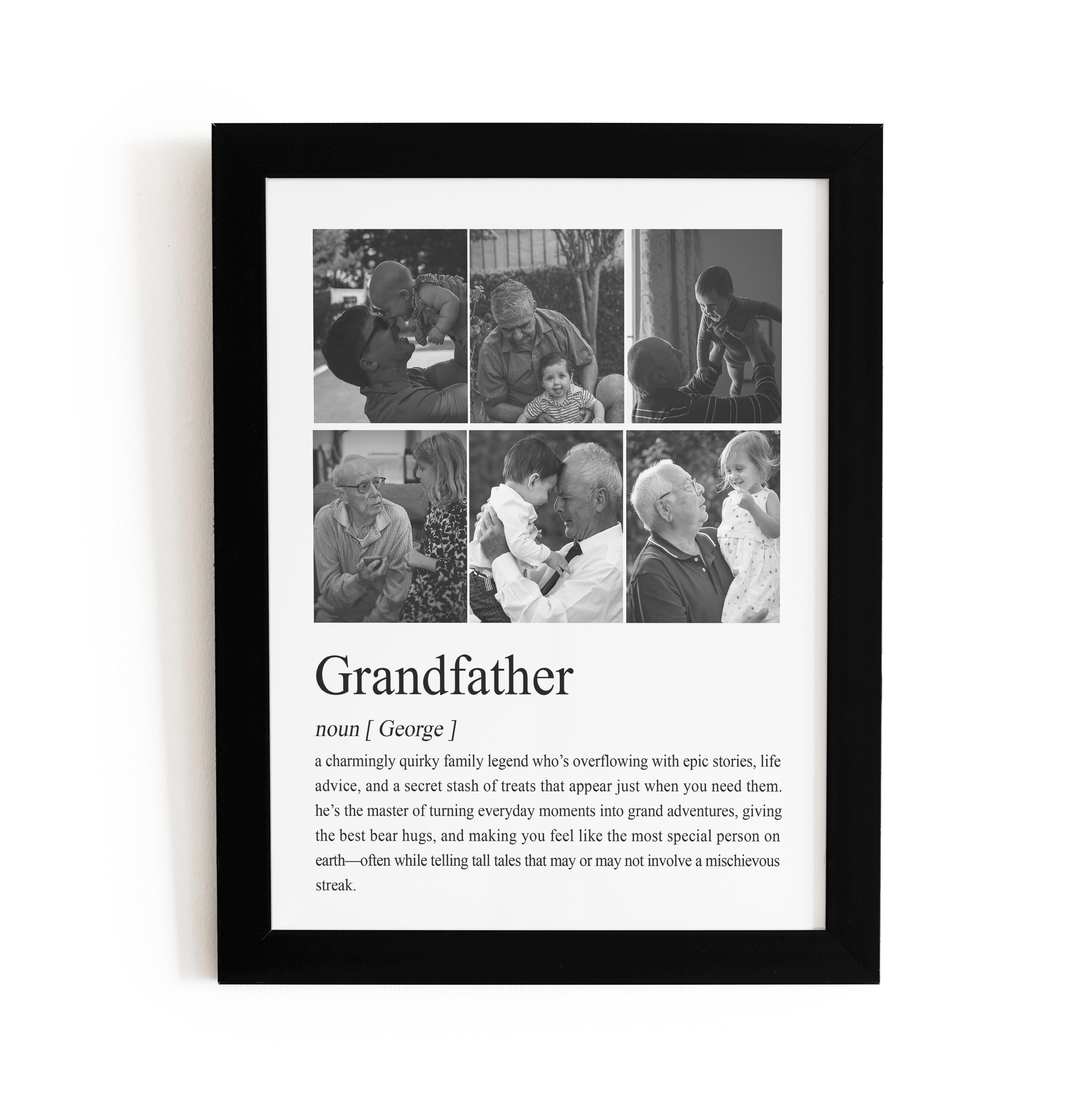 Personalised Grandfather Definition Print, Grandpa Gift, Custom Gift ...