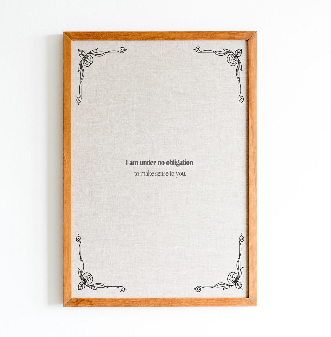 Alice in Wonderland Quote Print, Lewis Carroll Poster, I Am Under No ...