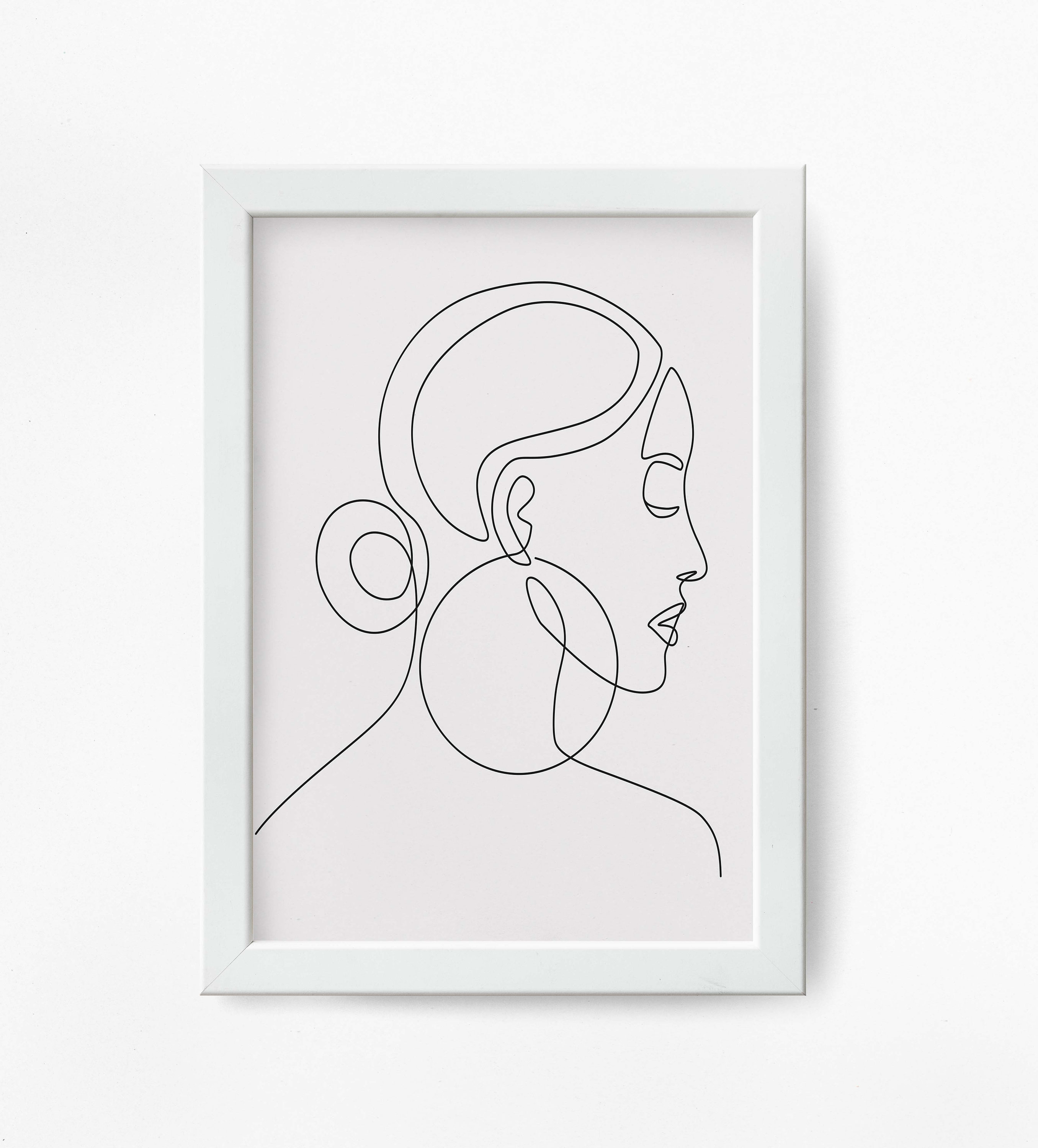 Abstract line art print set of 3 Abstract women print | Etsy