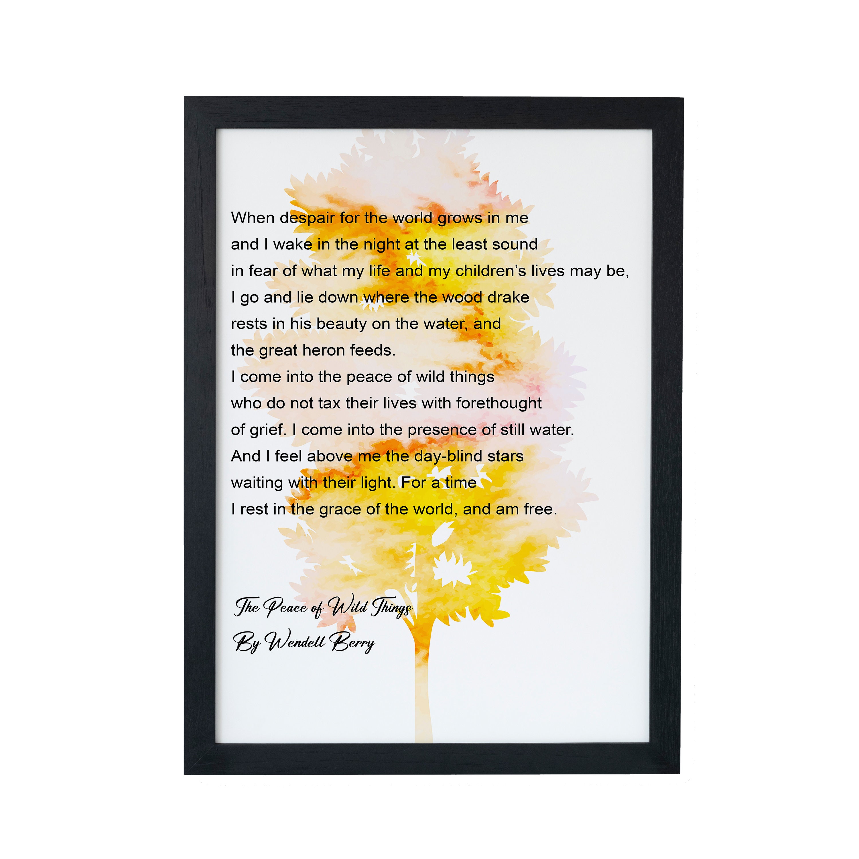 The Peace of Wild Things by Wendell Berry, When Despair for the World ...