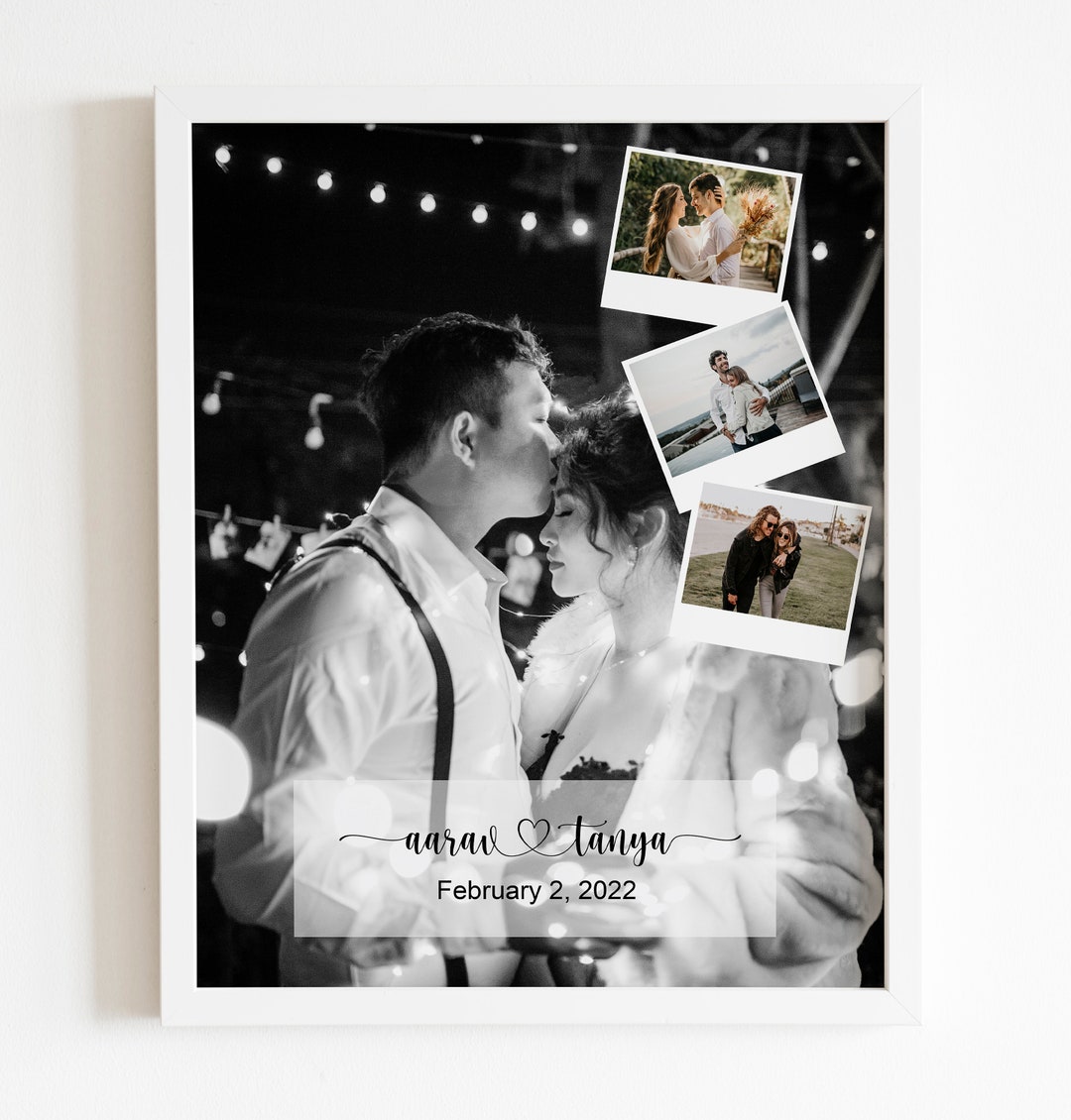 Personalized Photo Collage Wedding Gift Custom Gift Gift - Etsy