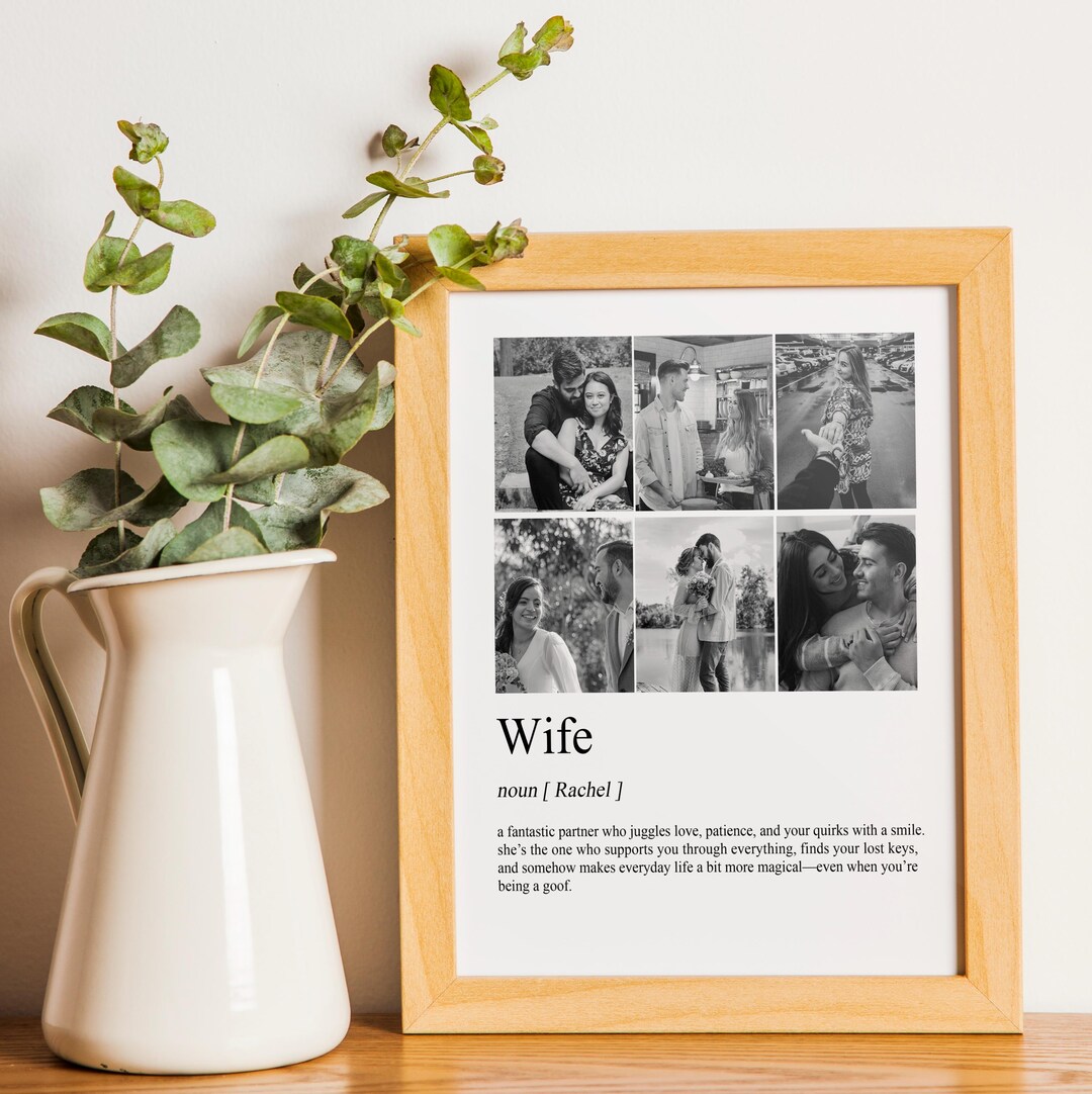 Personalised Wife Definition Print Wife Birthday Gift, Anniversary Gift ...
