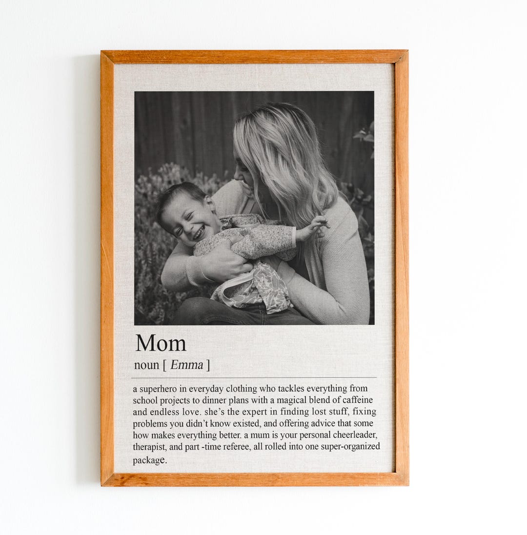 Personalized Mom Definition Print, Wall Art Print, Gift for Mom, Mom ...