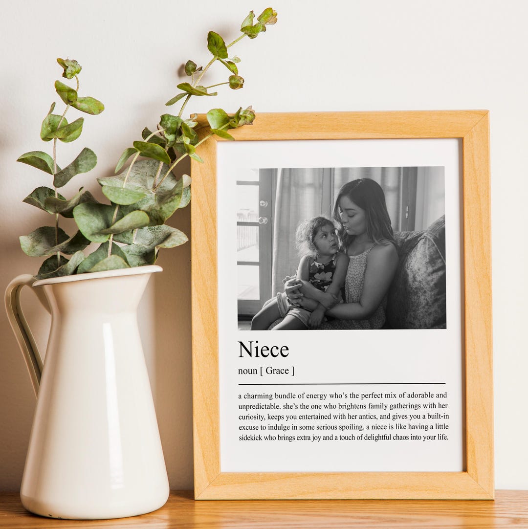 Personalized Niece Definition Print Art Print Digital Gifts Niece Gift ...