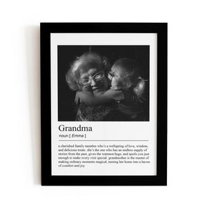 Personalized Grandmother Definition Print Wall Art Print Digital Gifts ...