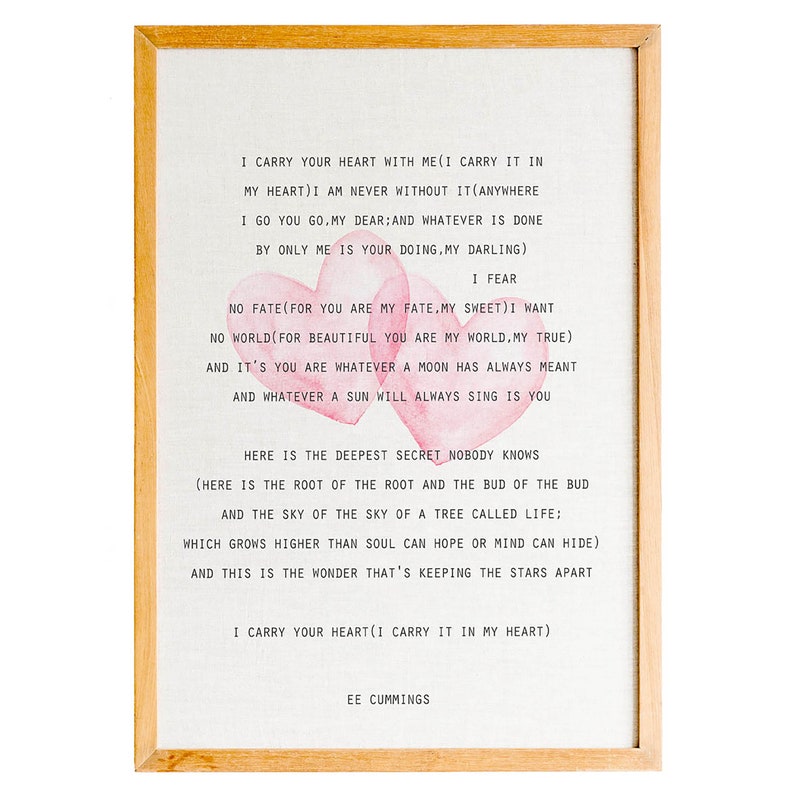 Ee Cummings Poem - Etsy