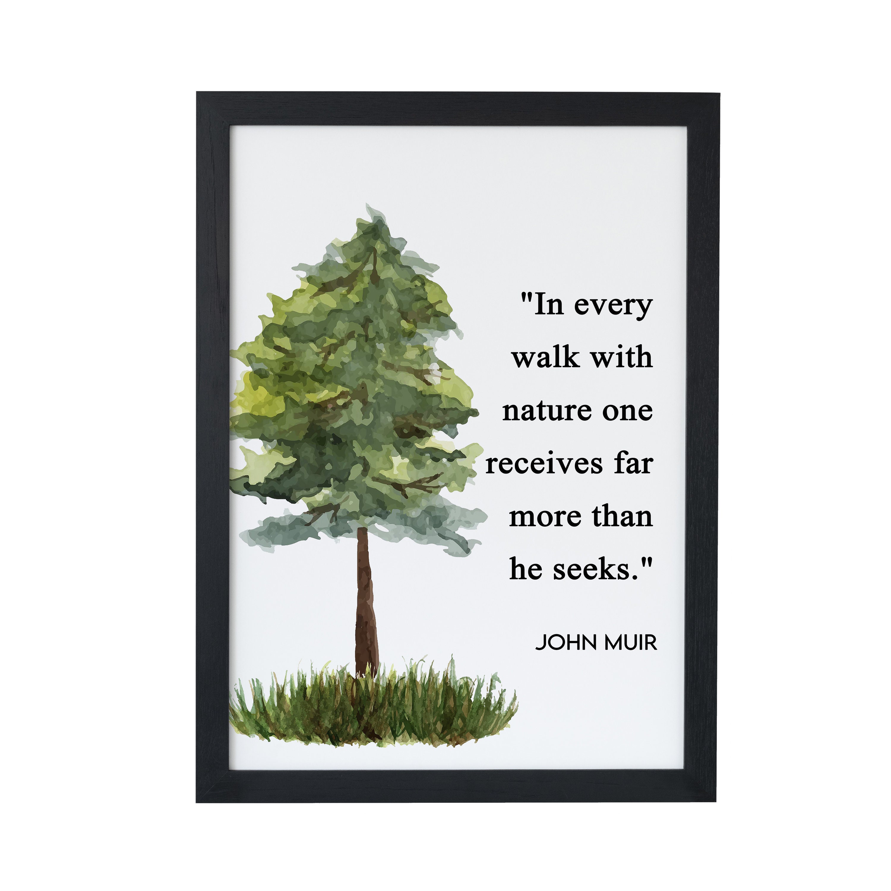 John Muir Print for Country Decor, in Every Walk With Nature Quote Wall ...