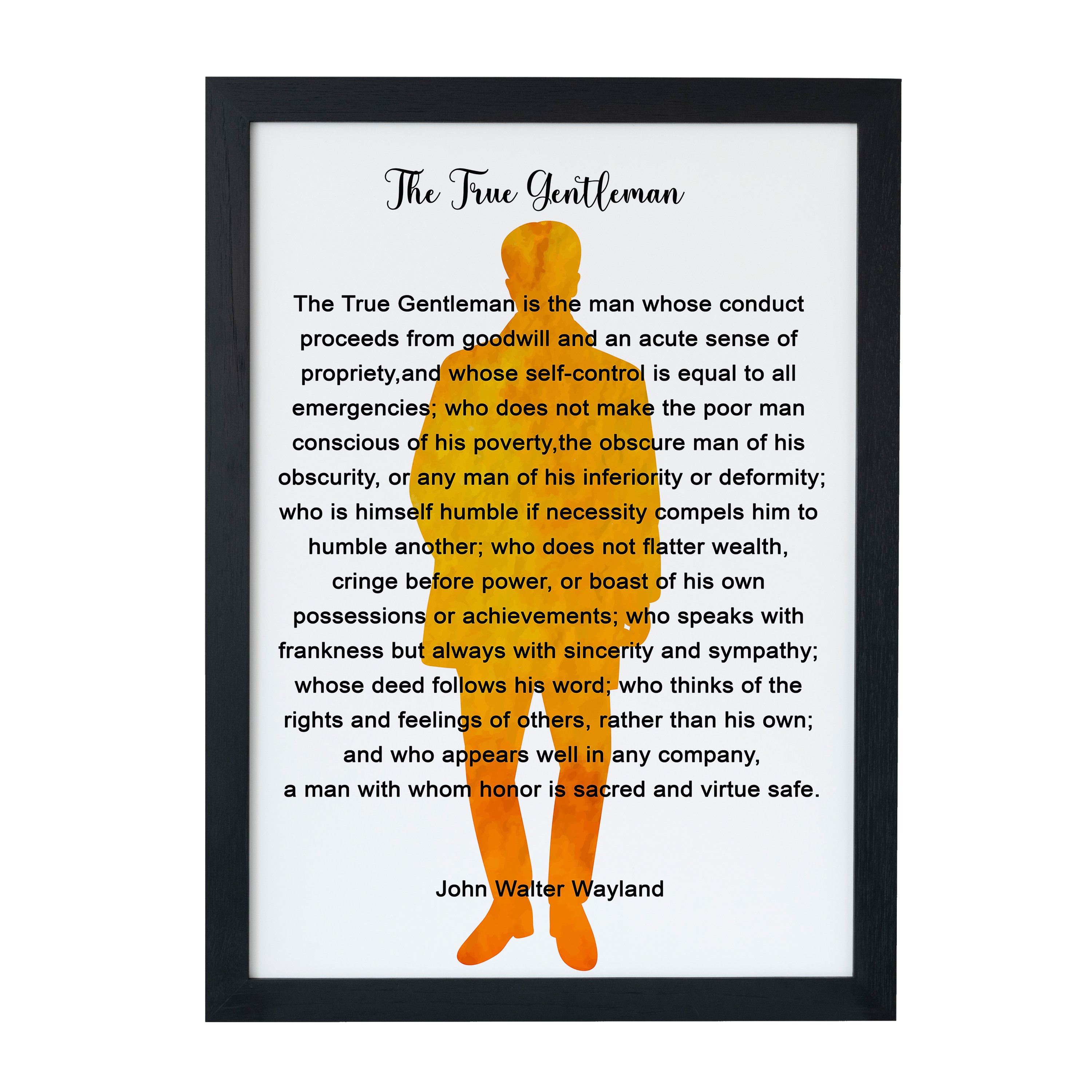 The True Gentleman by John Walter Wayland Quote, Inspirational Art ...
