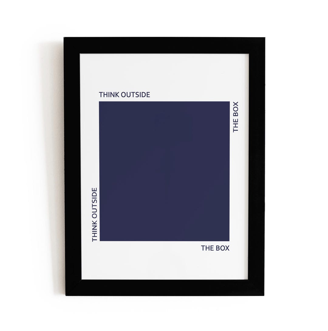 Think Outside the Box, Printable Office Décor, Motivational Poster ...
