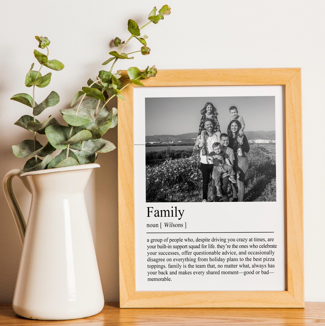 Personalized Family Definition Print Wall Art Print Digital Gifts Wall ...