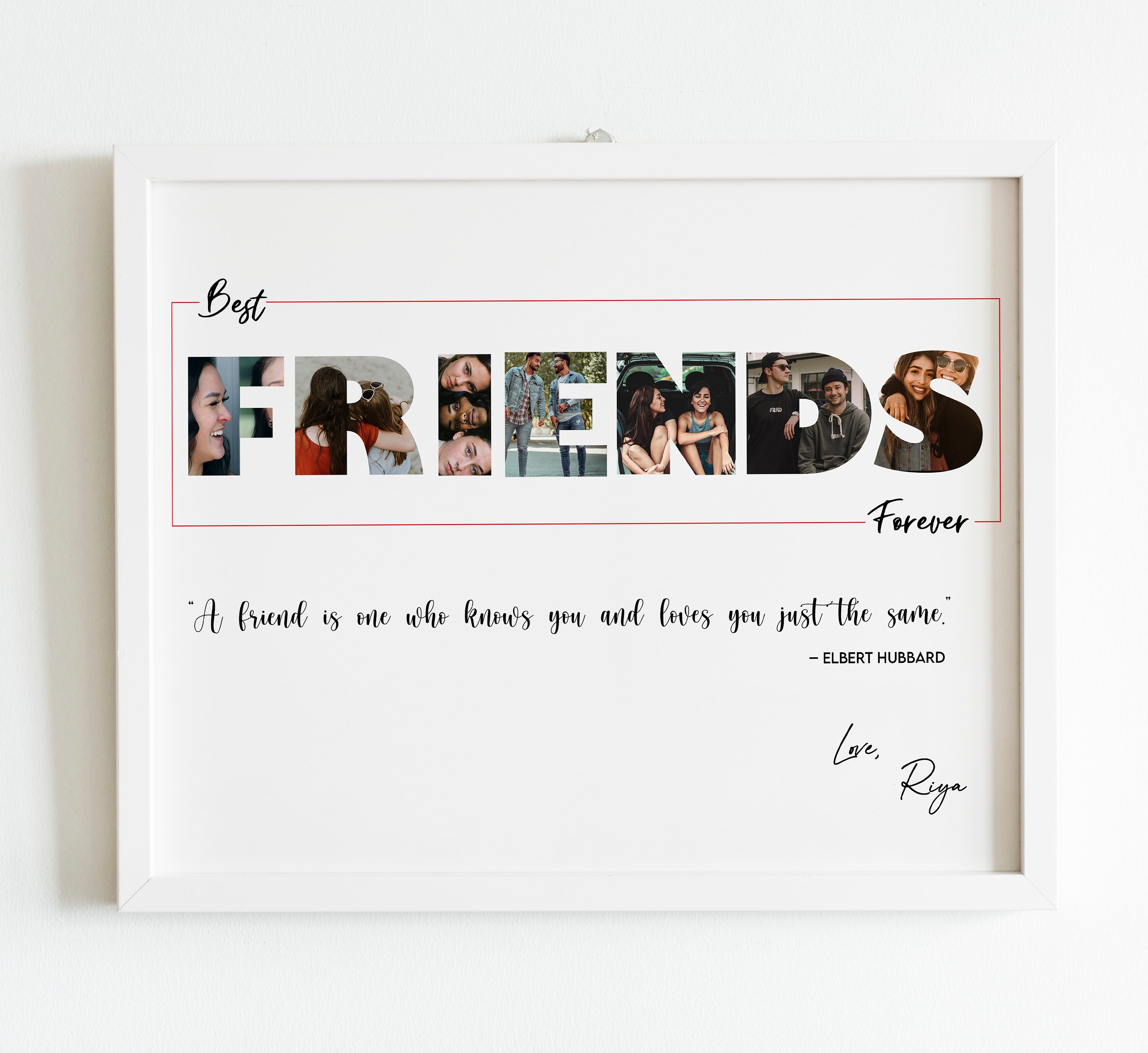 Best Friends Collage Photo Collagebestie Custom Photo Best - Etsy