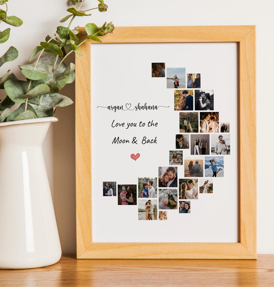 Customized, Photo Collage Print, Anniversary Gift, Wedding Gift, Photo ...