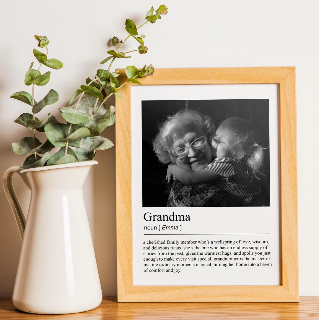 Personalized Grandmother Definition Print Wall Art Print Digital Gifts ...