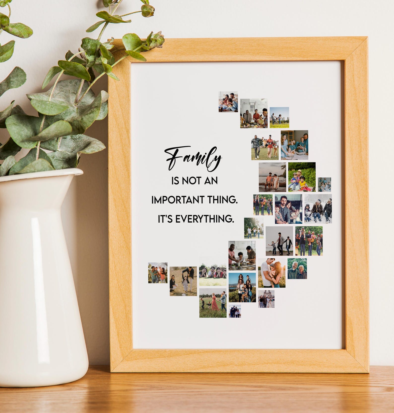 Gift for Parents, Photo Collage Print, Family Photo Collage, Family ...