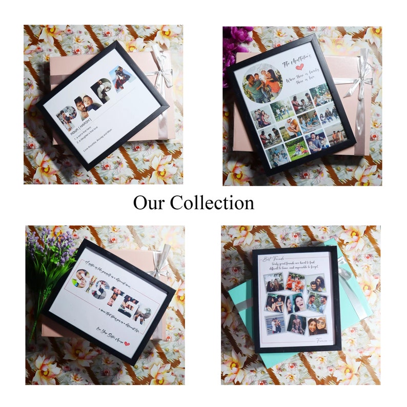 Personalized Gift, Photo Collage Print, 1st Anniversary Gift, Photo ...
