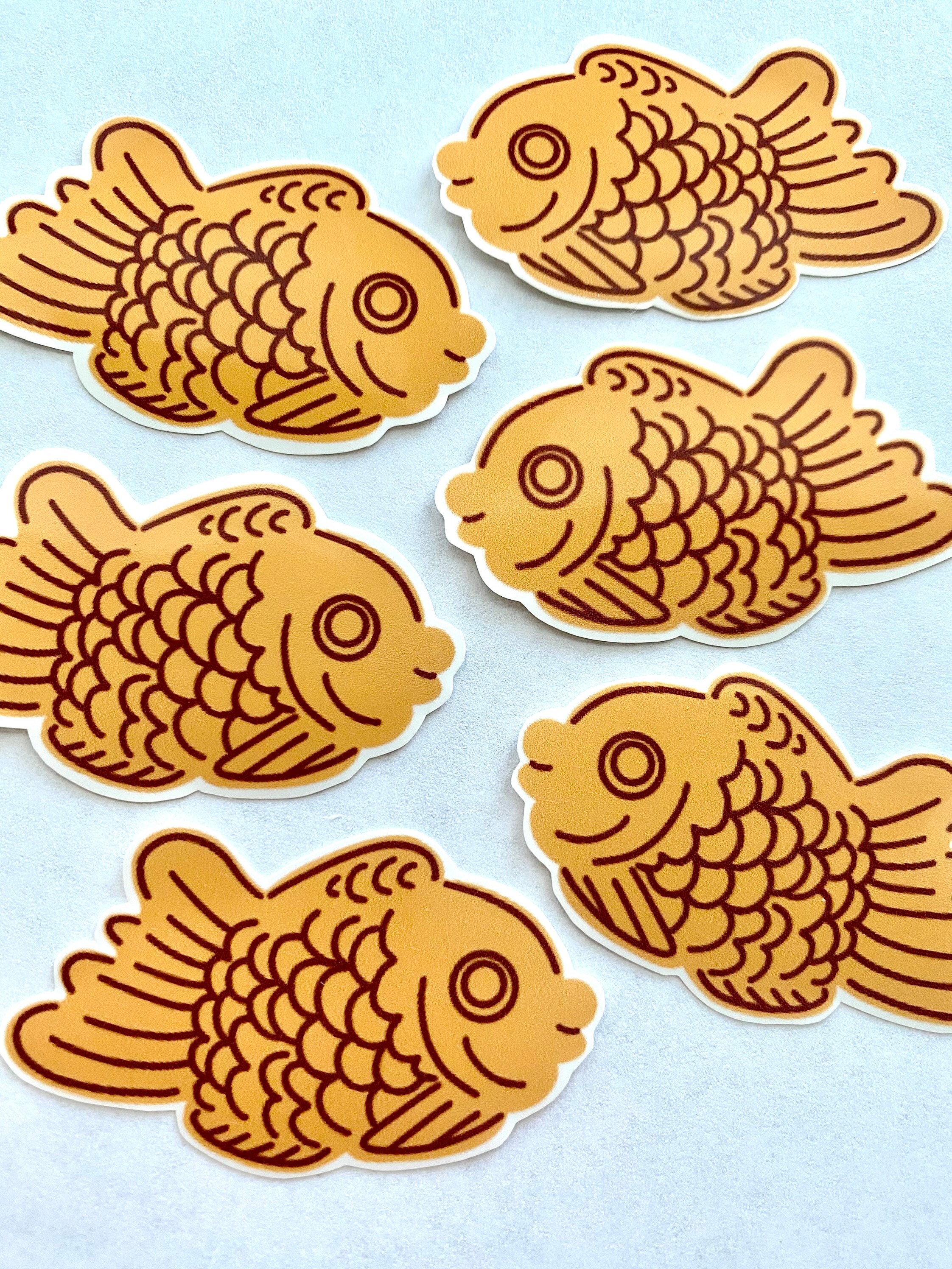 Taiyaki Sticker Set (2), Japanese Food Stickers, Waterproof Vinyl - Etsy UK