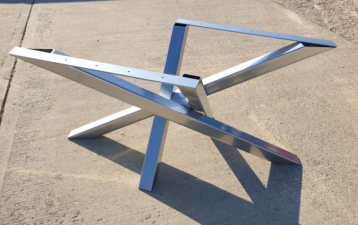 Crossed Base Dining Table Legs - Etsy UK