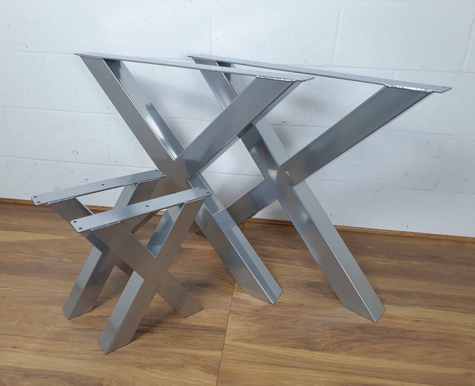 Industrial X- Frame Table Legs Dining Table and Bench - Etsy UK