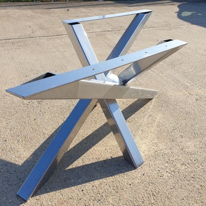 Crossed Base Dining Table Legs | Etsy UK