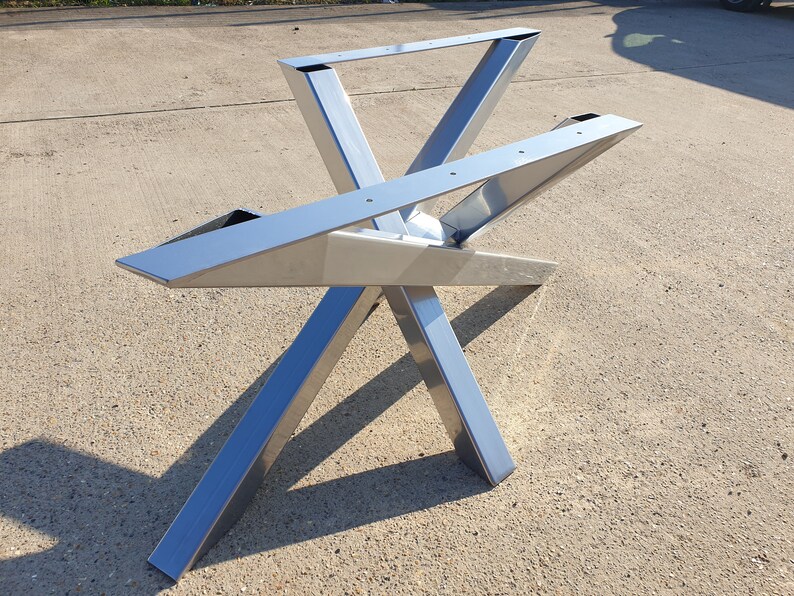 Crossed Base Dining Table Legs - Etsy UK