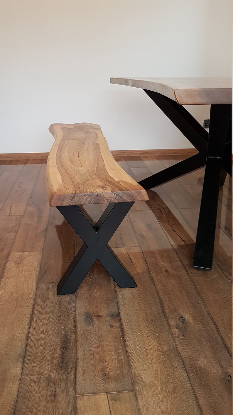 Industrial X- Frame Table Legs Dining Table and Bench - Etsy UK