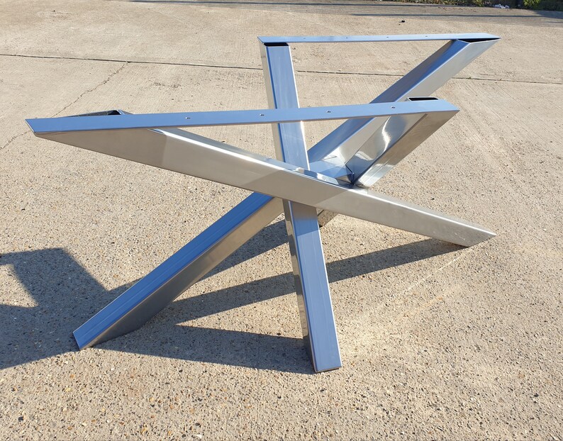 Crossed Base Dining Table Legs | Etsy UK