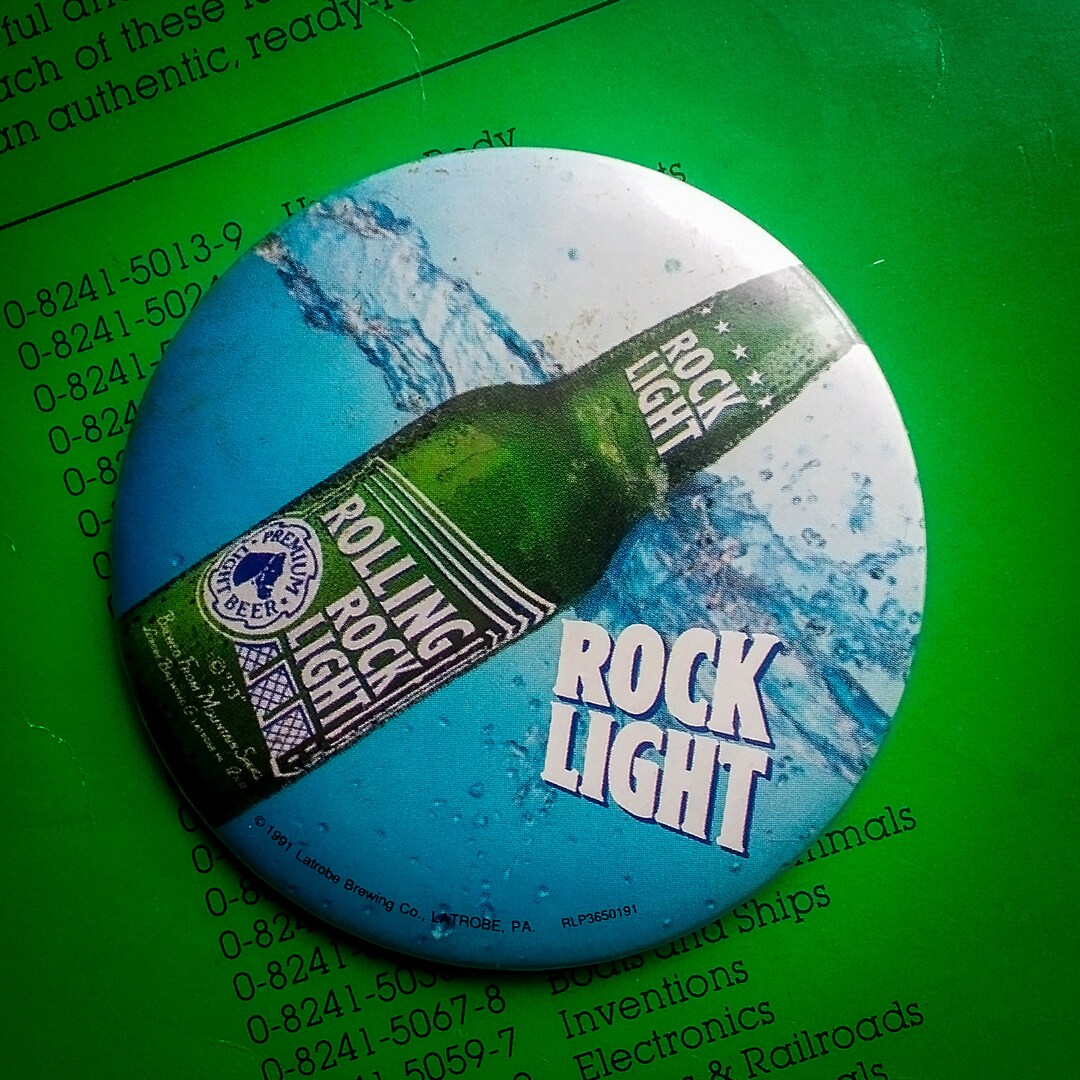Vintage Rolling Rock Graphic Button - Etsy