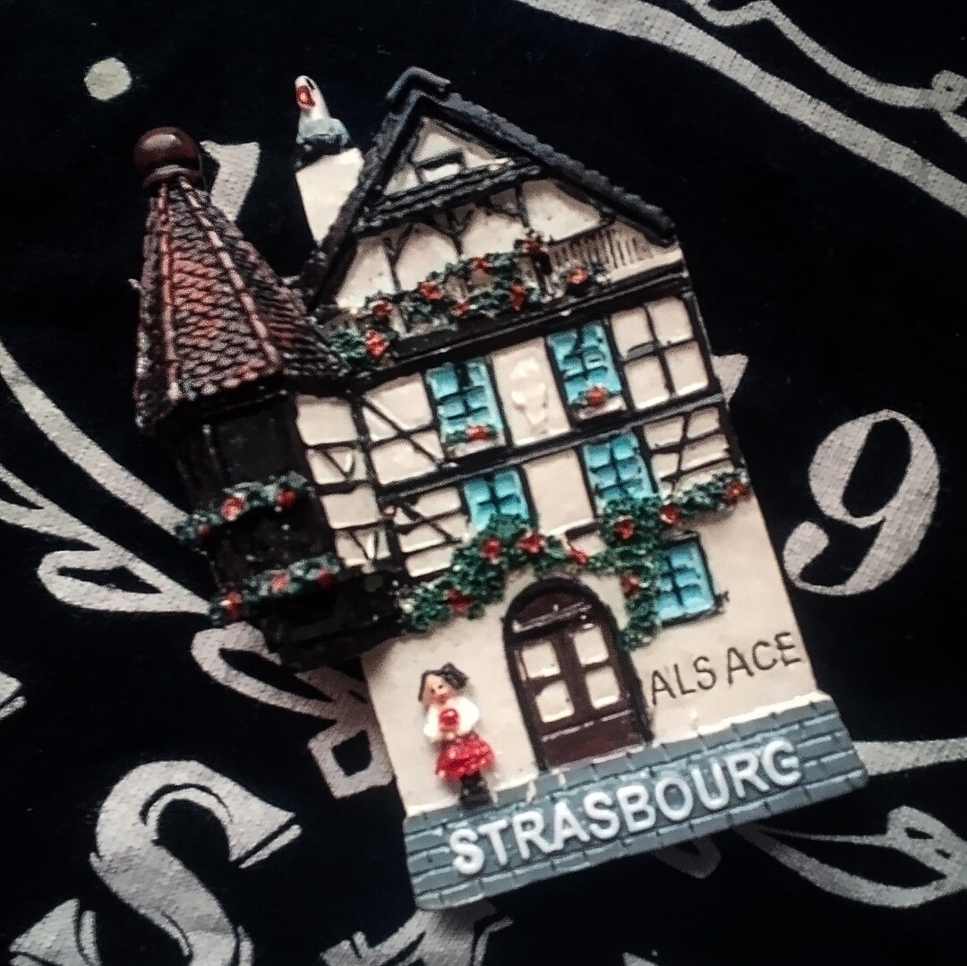 Vintage Strasbourg France Handmade Ceramic Magnet - Etsy