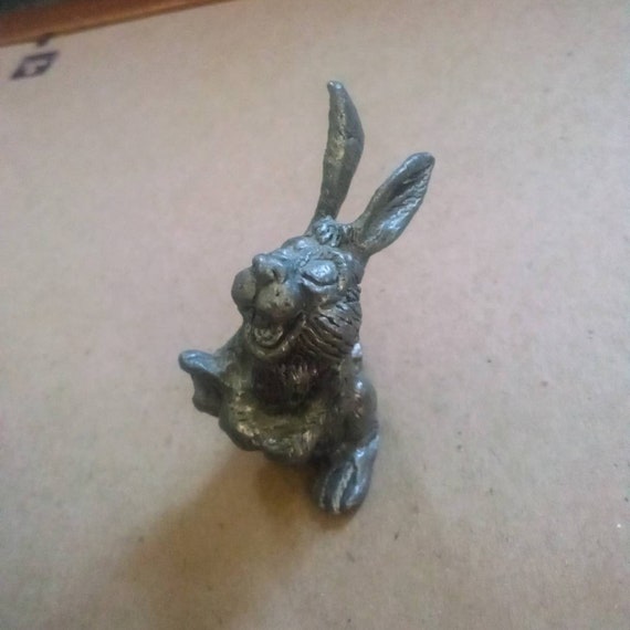 Vintage Thumper Rabbit Pewter Miniature. | Etsy