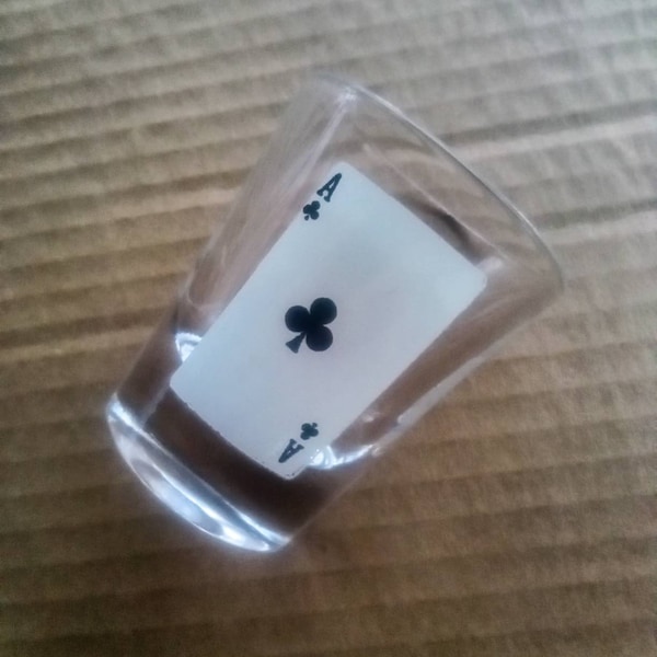 Ace of Spades Shot Glass - Etsy